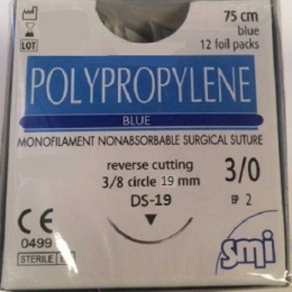3/0 Polypropylene (Blue), Surgical Suture - MedKart Online