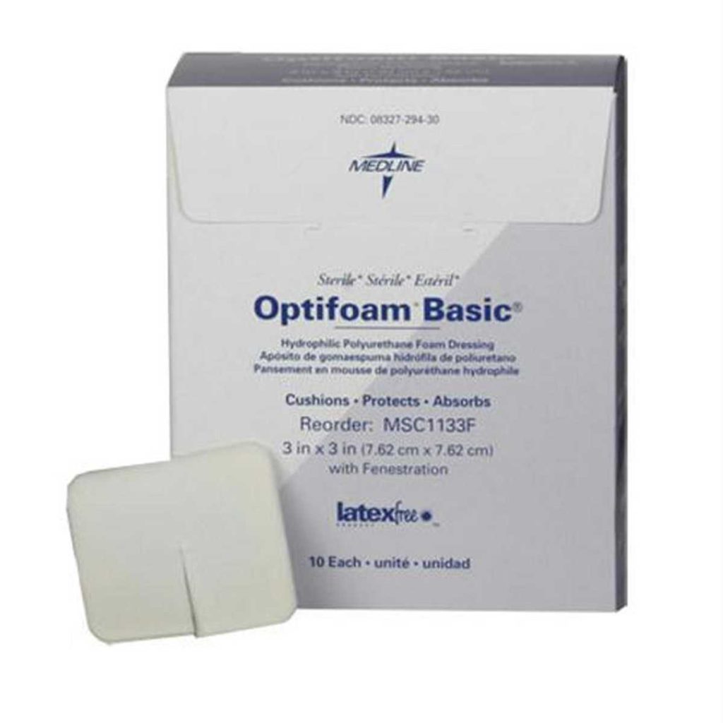 Optifoam Basic Hydrophilic Polyurethane Foam Dressings - MedKart Online